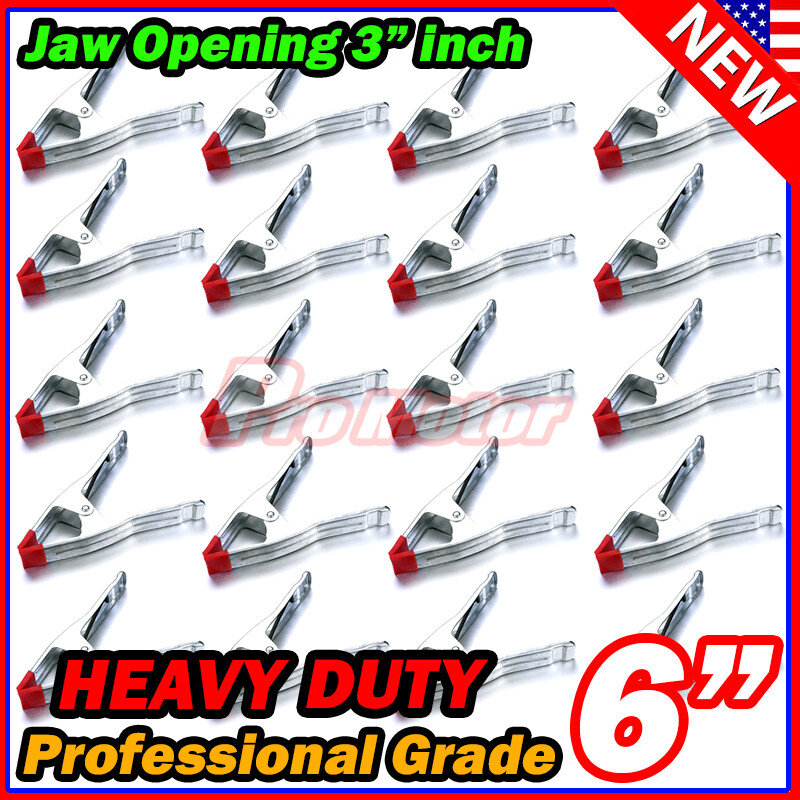 Spring Clamps 6 Inch 6-Pack Of 6-Inch Metal Spring Clamps With Rubber ...