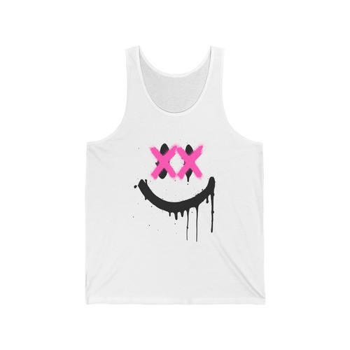 Graffiti Style - Unisex Jersey Tank - Smiley Face Tank Top - Art Design ...