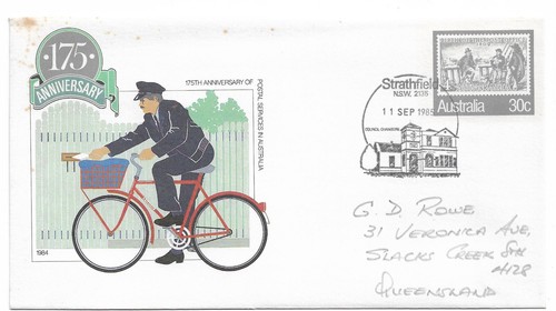 1985 Fancy Postmark 1st day Use Strathfield Post Office 11 Sept PMP 228 ...
