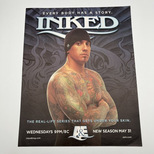 INKED TV Show 2006 New Season Promo Ad PRINT AD ONLY 9.5"x12" Carey ...