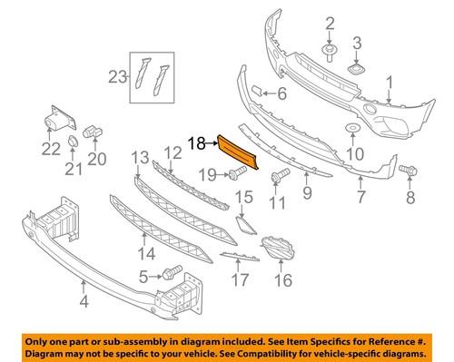 Genuine OEM License Plate Bracket for BMW 51137222741 for sale online ...