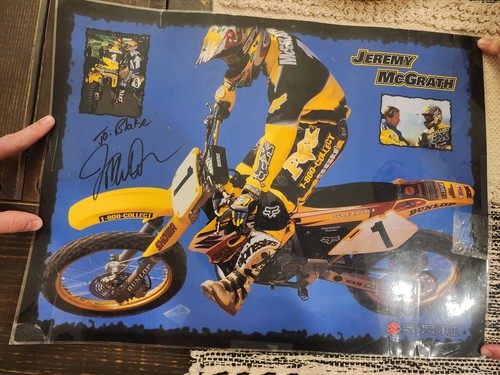 Jeremy Mcgrath 1997 Autographed Poster Suzuki #1 | eBay