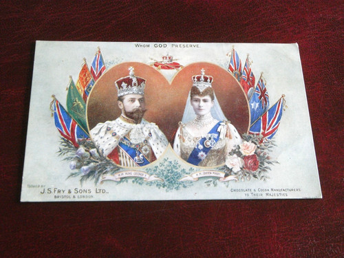ORIGINAL ADVERTISING ROYALTY POSTCARD - J.S. FRY & SONS, CHOCOLATE ...