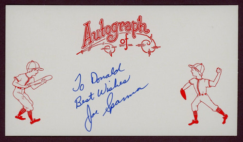 Joe Sparma Detroit Tigers Signed Card (Dec'd 1986) | eBay