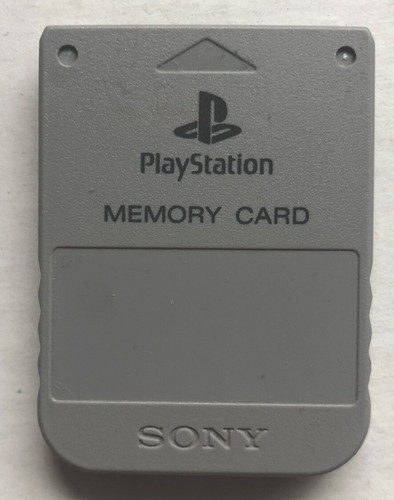 Official Sony PlayStation 1 PS1 Authentic Memory Card OEM Tested PSOne ...