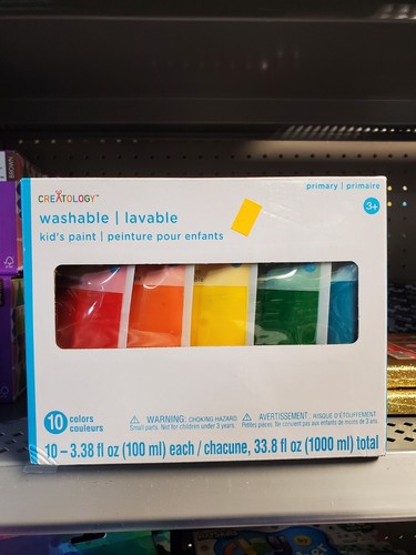 Creatology Washable Kids Paint 10 Pack Of Different Colors 100 ml Each ...
