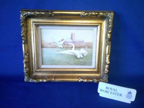 Royal Worcester Artist Christopher Hughes Handpainted China Plaque ...