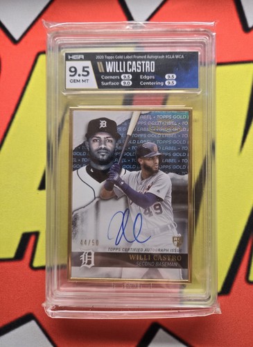 Willi Castro Topps Gold Label Autograph /50 HGA 9.5 | eBay