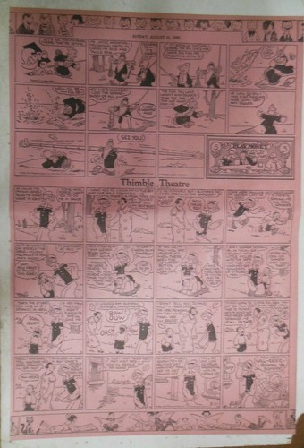 Popeye Thimble Theatre Sunday Page by EC Segar from 8/21/1932 Full Page ...