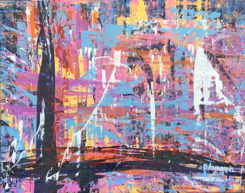 LARGE CONTEMPORARY ORIGINAL MODERN ABSTRACT CANVAS PAINTING ART Dan Byl ...