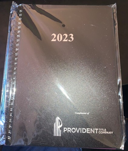Brand New Planner for Calendar Year 2023 (Provident Title) | eBay