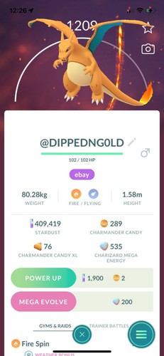 SALE Pokémon GO Charizard - Kanto - PVP - Safe & FAST DELIVERY | eBay