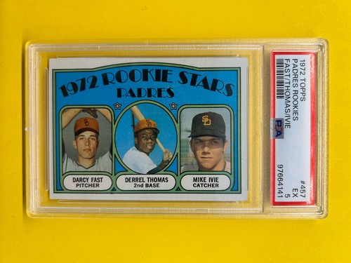 1972 Topps - Padres Rookies Fast, Thomas, Ivie #457 PSA 5 EX | eBay