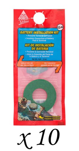 LOT 10 Pkgs AGS Automotive Solutions Battery Install Kit w/ Grease ...