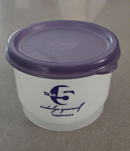 Tupperware Vintage Special Take 5 Indulge Yourself Tupperware 4oz Snack ...
