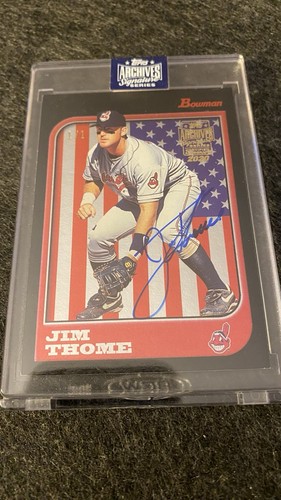 2020 Topps Archives Signature Series 1997 Bowman Jim Thome Auto 1/1 ...