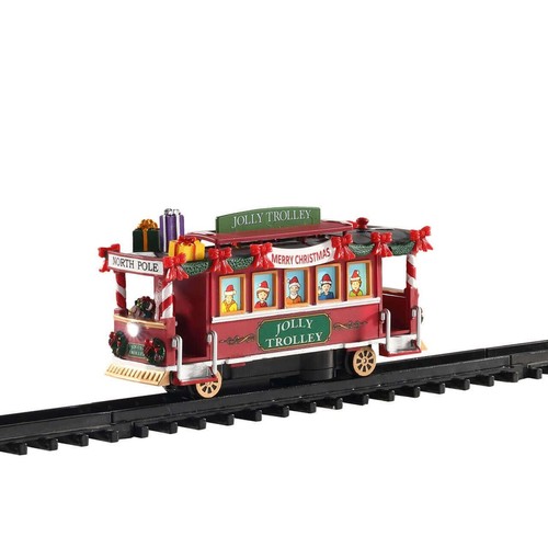 Lemax 04738 Caddington Village Sights & Sounds: Jolly Trolley | eBay