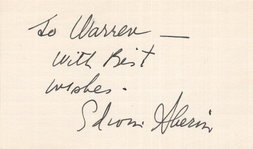 Edwin Sherin- Signed Notecard (Law & Order Director) | eBay
