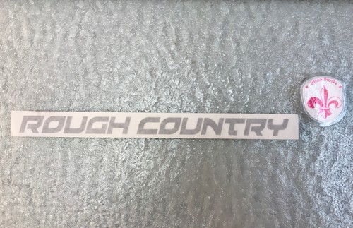RC ROUGH COUNTRY decal sticker die cut gray 1 Decal 0.75 X 8" RC Rough ...