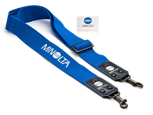Rare Vintage Genuine [Near MINT+++] Minolta Wide Strap Blue White from ...