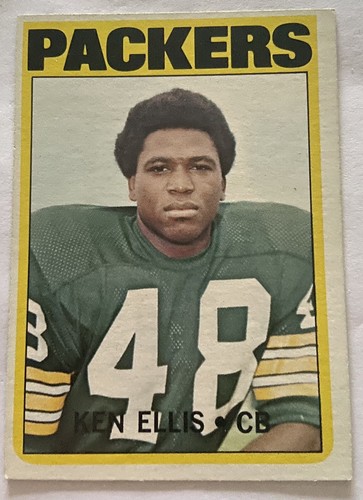 1972 Topps Ken Ellis #12 Green Bay Packers Southern University | eBay