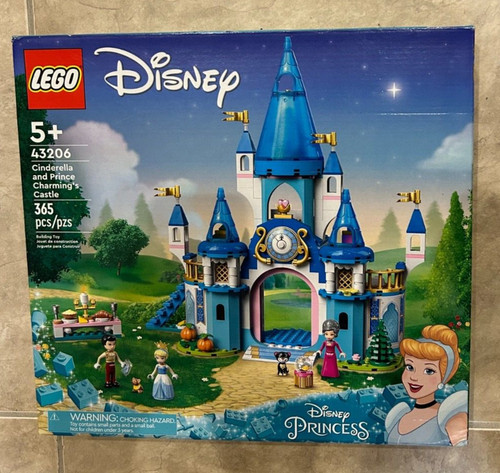 LEGO Disney Princess Cinderella & Prince Charming Castle Set 365 pcs ...