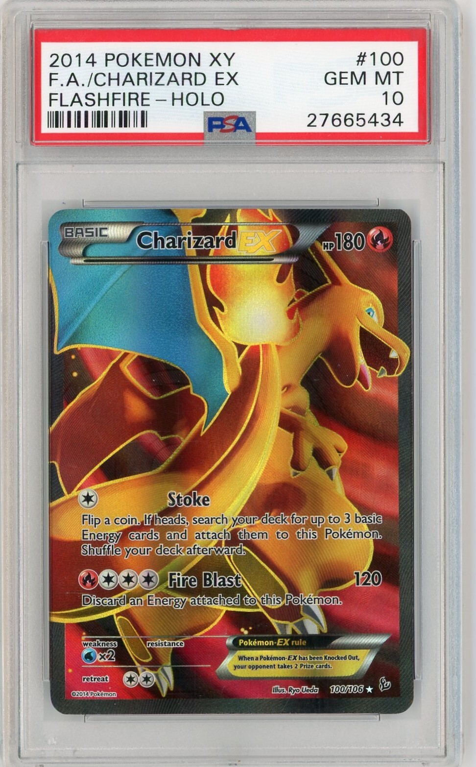 Charizard EX 2014 XY: Flashfire #100/106 Holo (Full Art) Price Guide ...