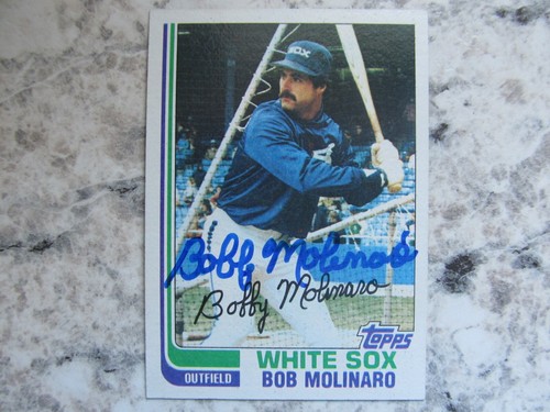 White Sox Bob Molinaro Signed Autographed 1982 Topps Mint | eBay