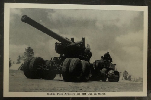 Mint Usa Real Picture Postcard RPPC Mobile Field Artillery 155 MM Gun ...