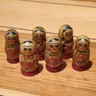 Wooden USSR Russian VINTAGE Nesting MATRYOSHKA DOLLS Set Hand Painted ...