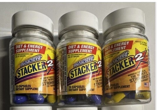 Stacker two Weight Loss Energy Dietary Sup (3 Bottles) = 60 capsules | eBay