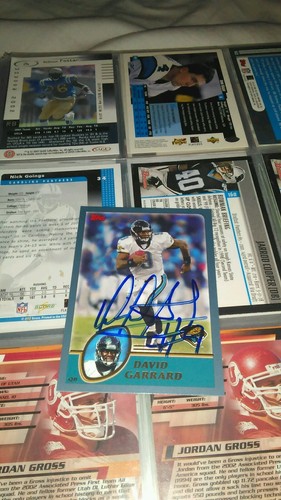 David Garrard Jacksonville Jaguars Signed Topps Card NFL | eBay