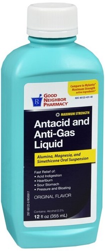 Good Neighbor Pharmacy Antacid and Anti-Gas Liquid Maximum Strength ...