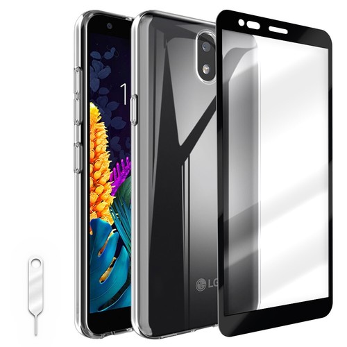 Ultra-Thin Screen Protector +Slim Soft Clear TPU Case f LG Neon Plus LM ...