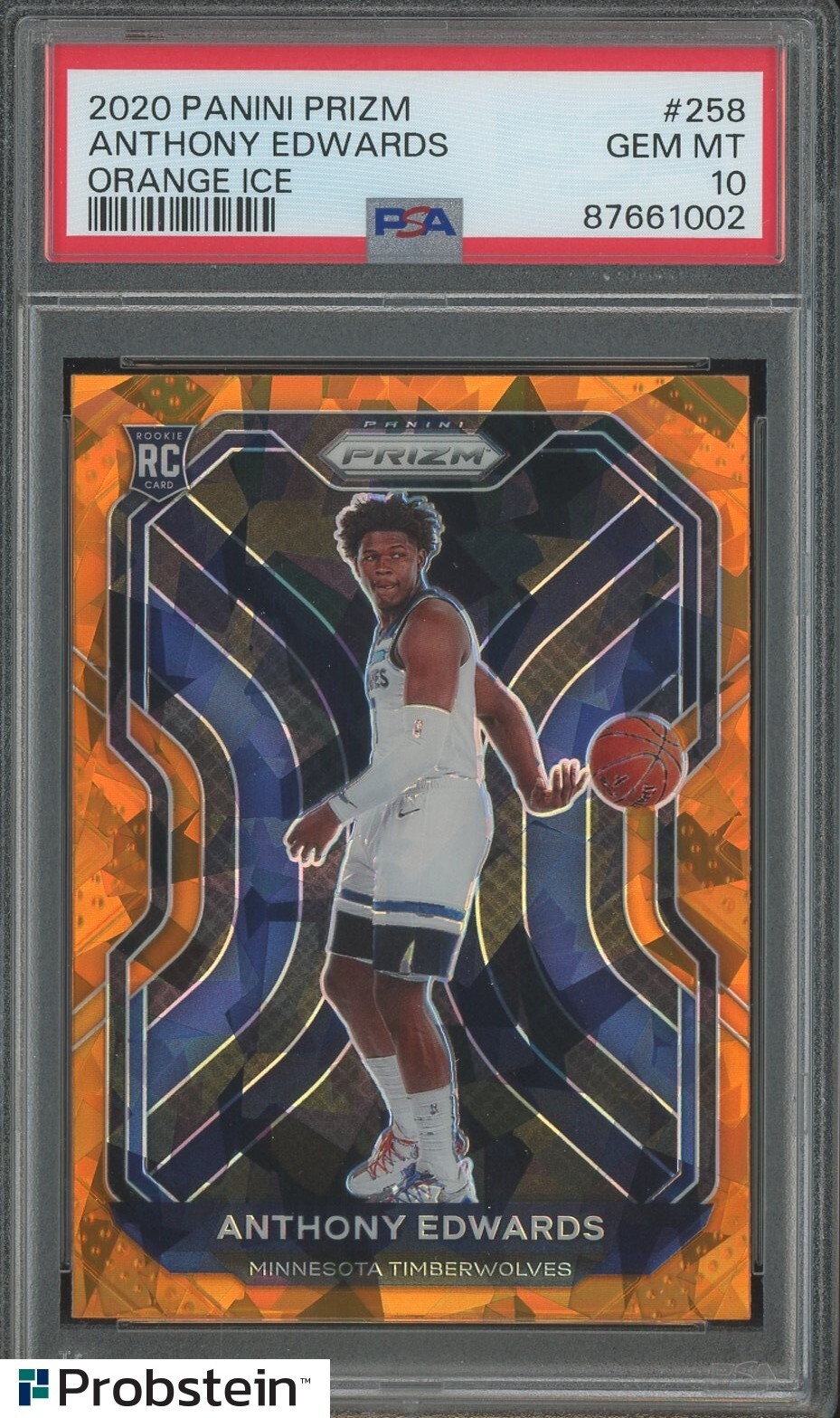 Anthony Edwards 2020 Prizm #258 Orange Ice Price Guide - Sports Card ...