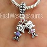 Three Girls daughters Granddaughters sisters triplets charm Bracelet ...