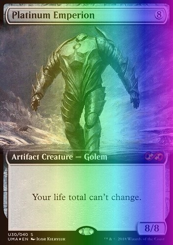 MTG Magic the Gathering Platinum Emperion (U30/40) Ultimate Box Topper ...