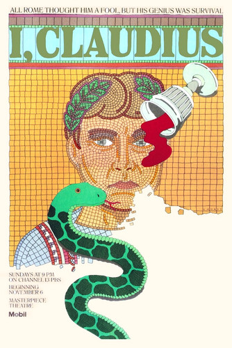 “I, Claudius” PBS Masterpiece Theatre Original Poster by Seymour Chwast ...