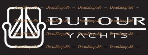 Dufour Yachts - Outdoor Sports - Vinyl Die-Cut Peel N' Stick Decals ...