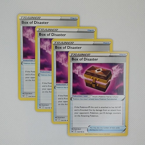 Box of Disaster 154/196 x4 - 4x Trainer Playset Pokemon SWSH Lost ...