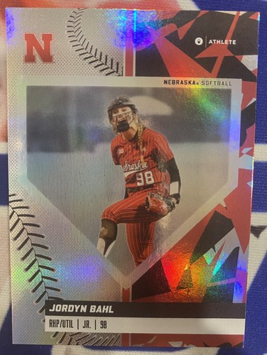 Jordyn Jordy Bahl 2024 ONIT SILVER HOLO PARALLEL #53 RC Nebraska ...
