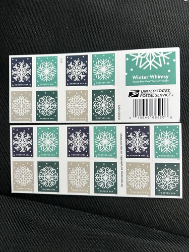 USPS Winter Whimsy Stamp Sheet Of 20 | eBay