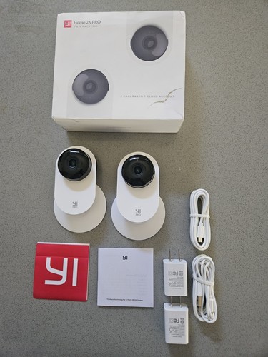 YI Pro 2K Home Security Camera 2.4Ghz Wired Indoor Camera Set 2 Alexa ...