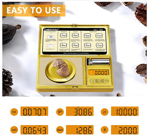 Fuzion High Precision Milligram Scale, 50G/0.001G Digital Pocket Scale ...