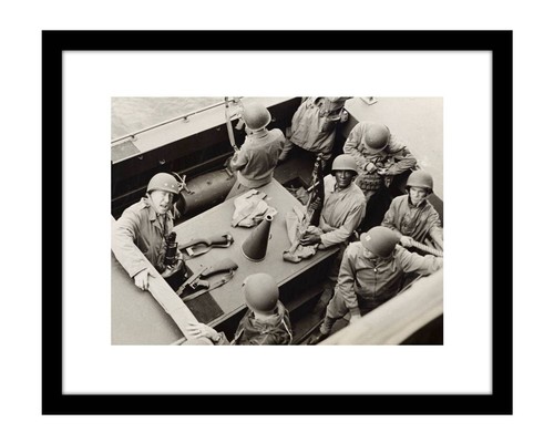 George S Patton 8x10 photo print with troops on boat World War II ...
