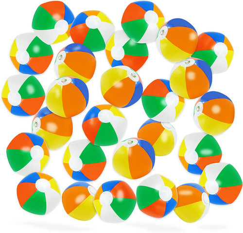 Mini Beach Balls Bulk Pack - 28/50/100 Pcs - Summer Pool Party Favors ...