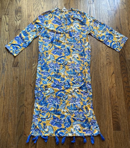 J Crew Cover Up Womens Size Small Midi Floral Cotton Swim Beach Dress ...