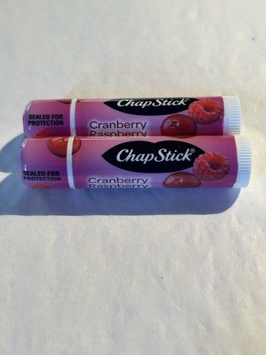 CHAPSTICK CRANBERRY RASPBERRY Flavor Lip Balm Lot of 2 New & Sealed | eBay