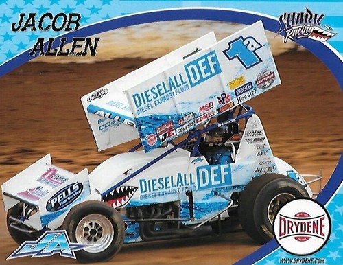 2019 JACOB ALLEN #1A DIESEL ALL DEF 1ST VER WORLD OF OUTLAWS SPRINT CAR ...