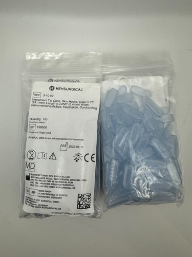 Key Surgical Instrument Tip Caps 3-10-02 Skin Hooks 0.75" x 0.250 ...